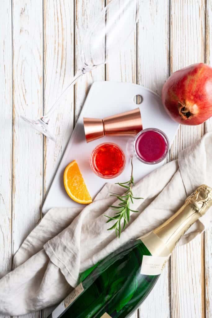 Pomegranate Mimosa - Twist and Toast