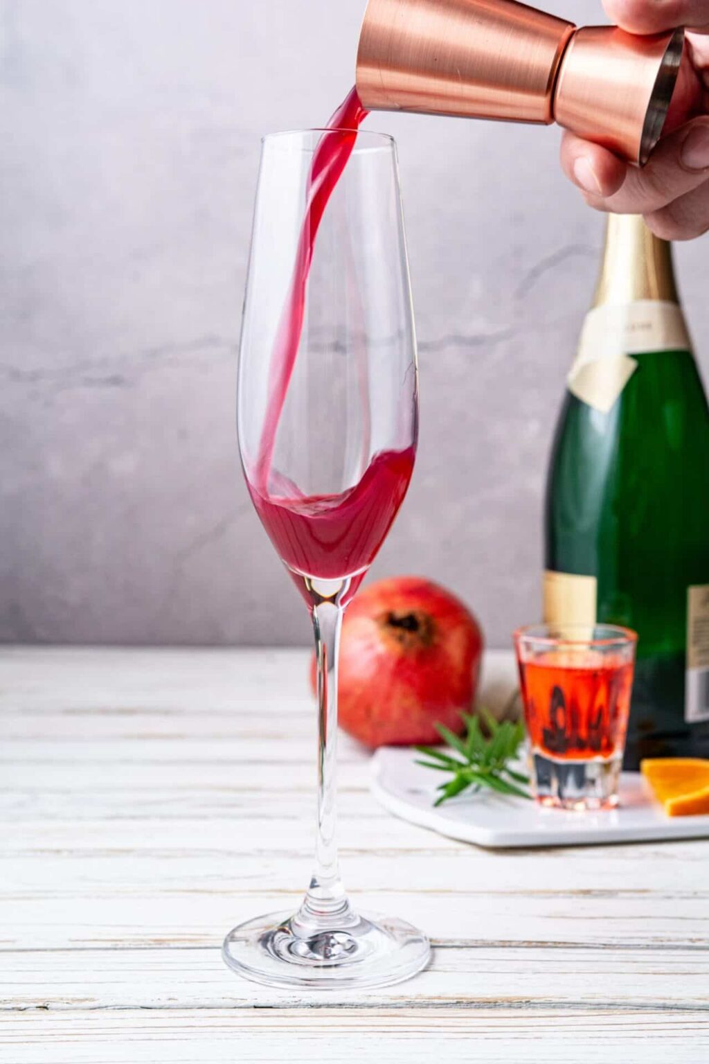 Pomegranate Mimosa - Twist and Toast