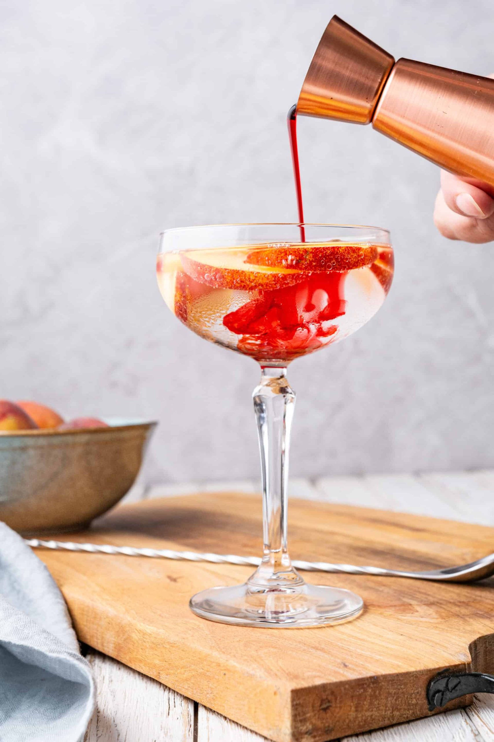 Peach Vodka Drink - Twist and Toast