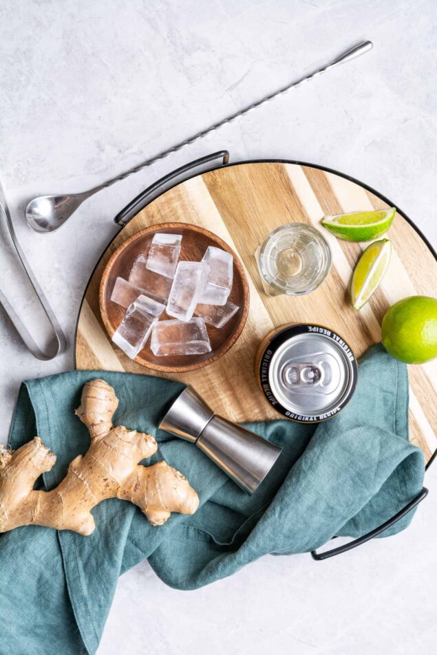 Vodka and Ginger Ale - Twist and Toast