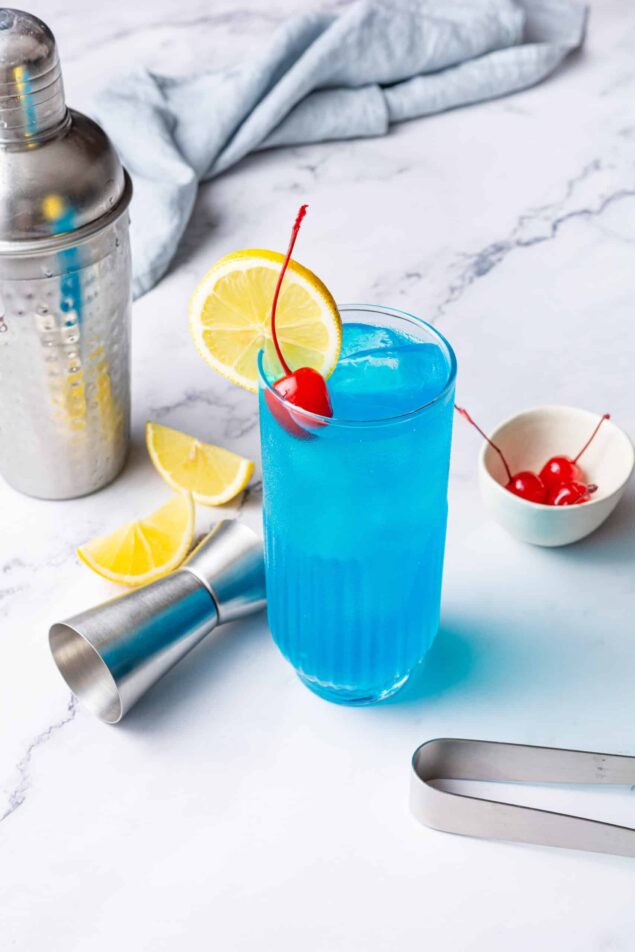 Blue Motorcycle Drink - Twist and Toast