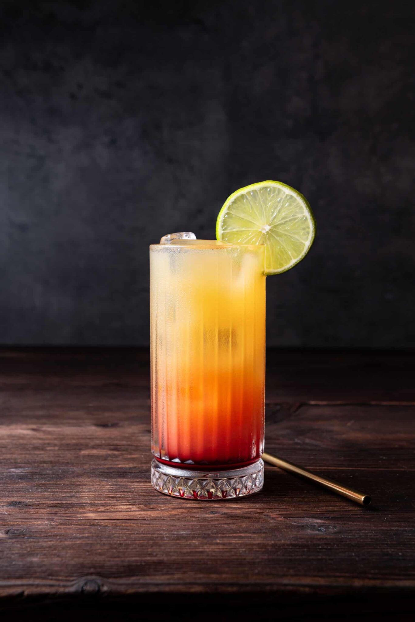Rum Sunset Cocktail - Twist and Toast