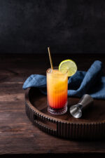 Rum Sunset Cocktail - Twist and Toast