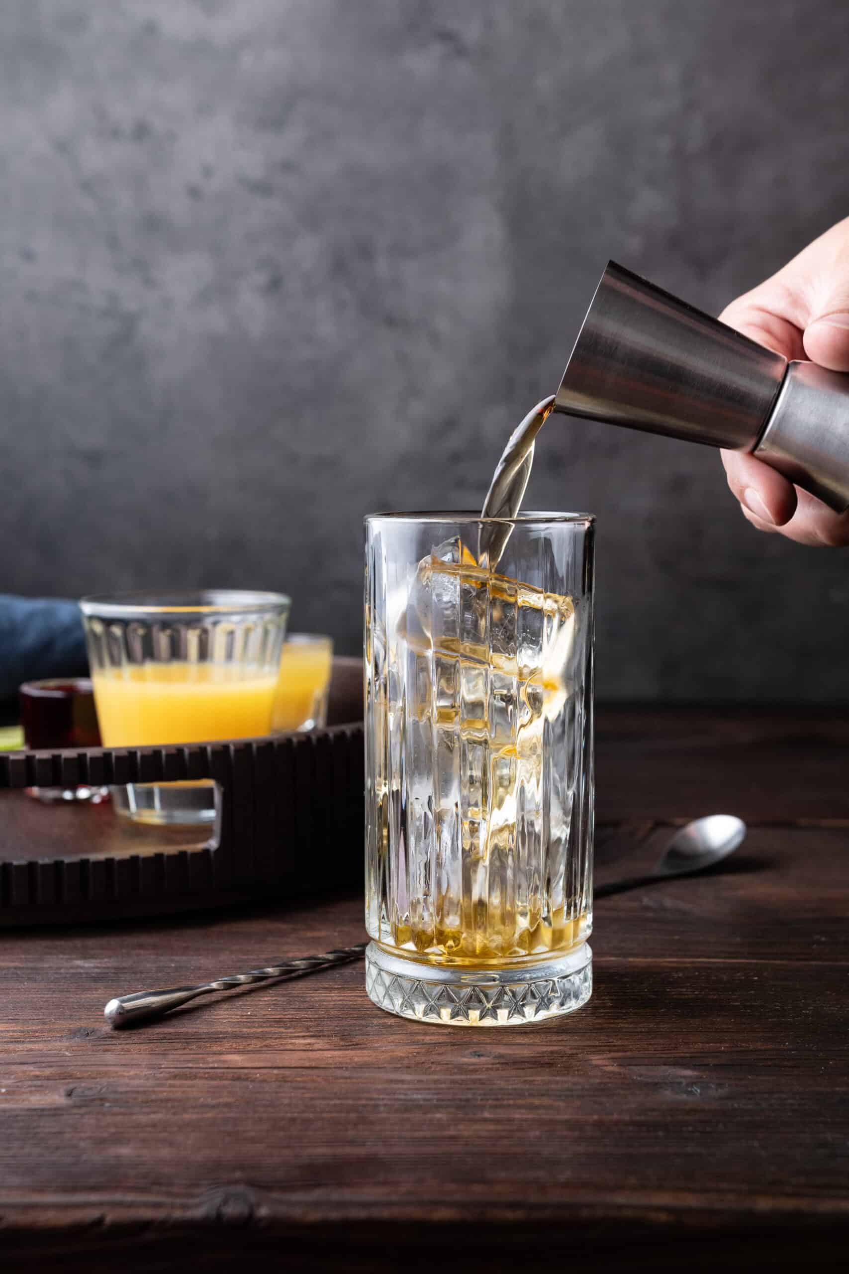 Rum Sunset Cocktail - Twist and Toast