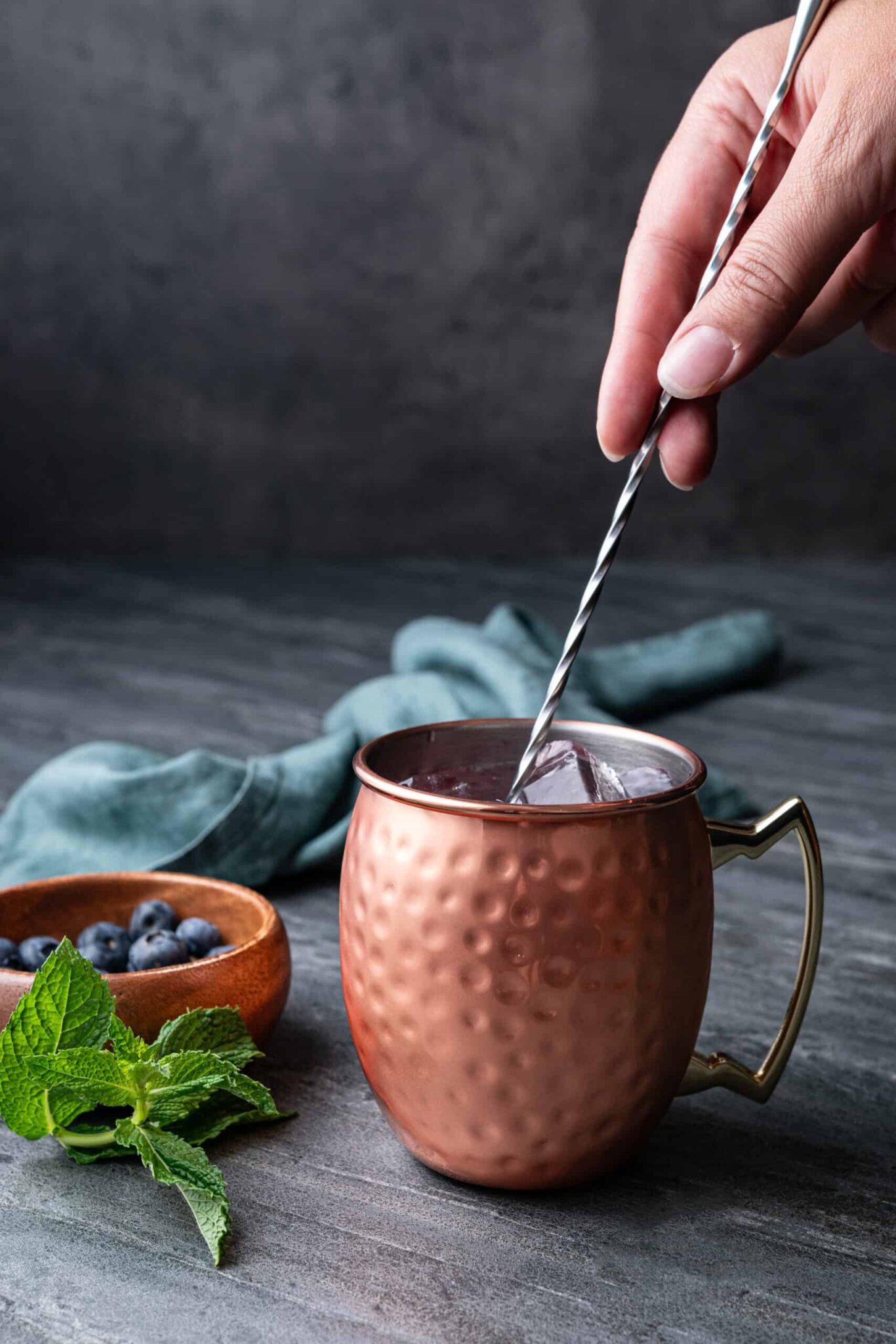 Blueberry Moscow Mule - Twist and Toast
