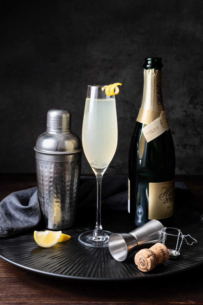 Vodka Champagne Cocktail - Twist and Toast