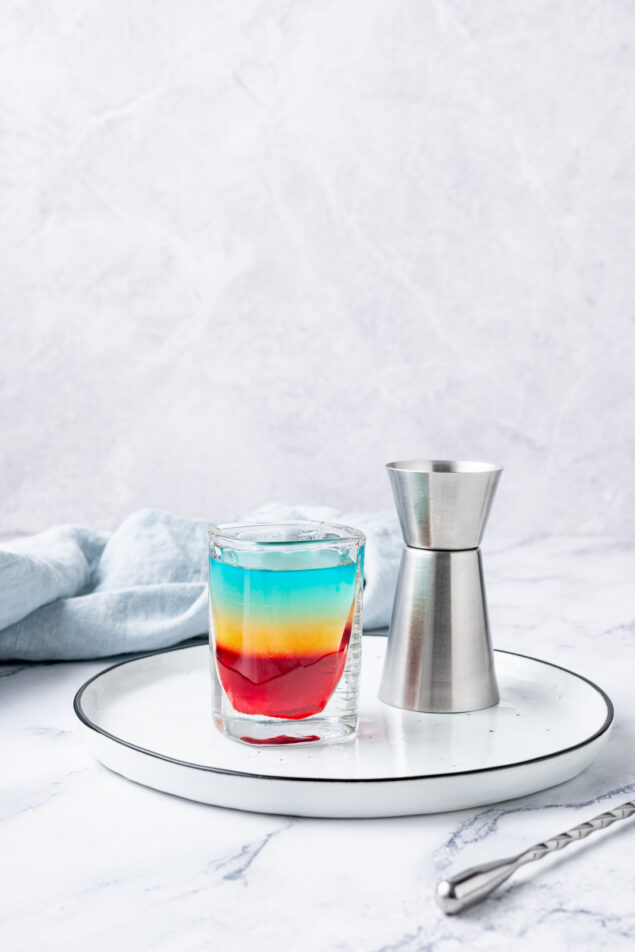 Rainbow Shots - Twist and Toast