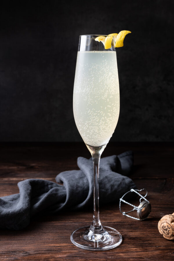 Vodka Champagne Cocktail - Twist and Toast