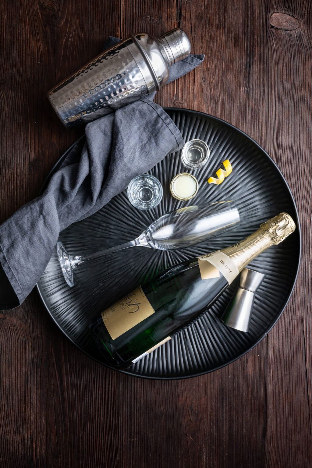Vodka Champagne Cocktail - Twist and Toast