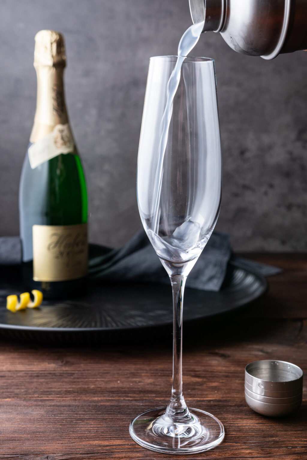 Vodka Champagne Cocktail - Twist and Toast